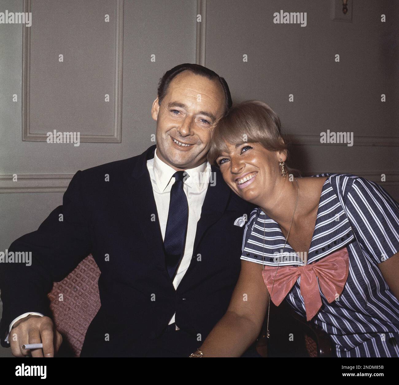 British speed King Donald Campbell with his wife, Belgian actress and ...