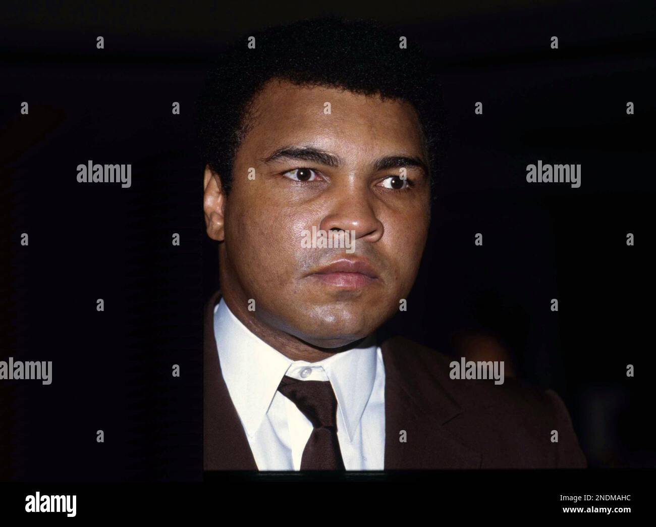 Former boxing champion Muhammad Ali is shown, Oct. 12, 1983. (AP Photo ...