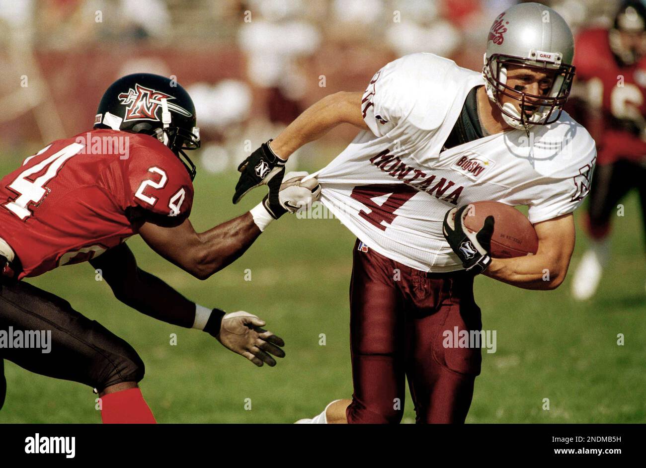 Montana's Jeremy, 4, heads down field trying to avoid Cal State ...