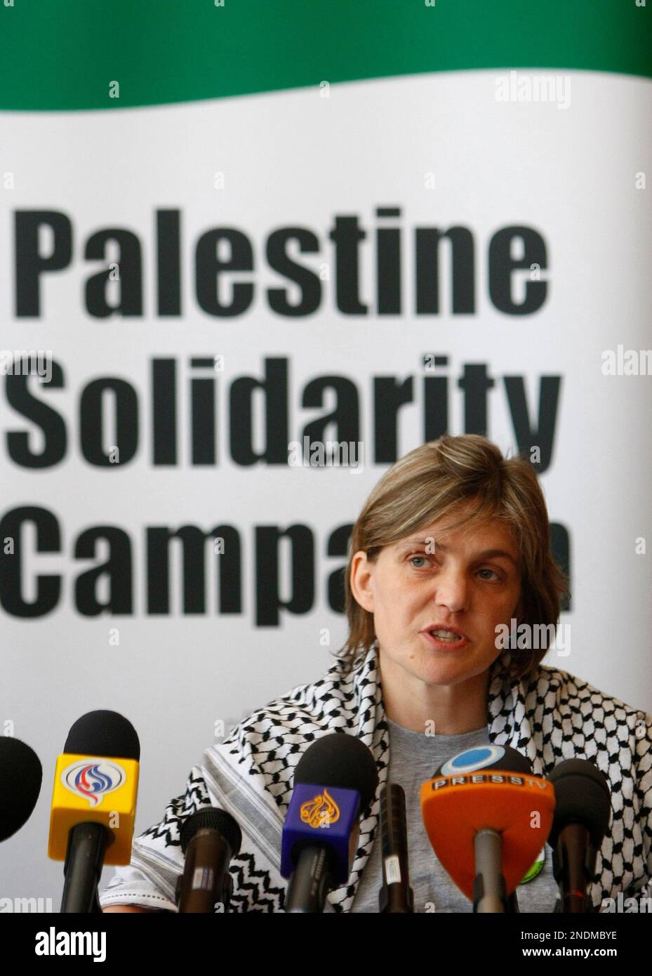 Sarah Colborne, director of campaigns for the Palestinian Solidarity ...