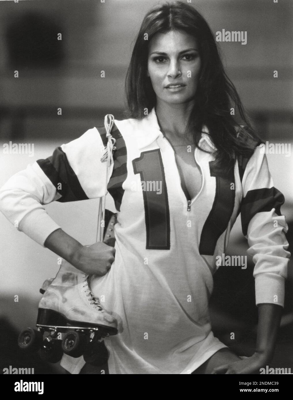 FILE: Raquel Welch, "Kansas City Bomber" 1972 MGM Credit: PictureLux/The Hollywood Archive/Alamy ...