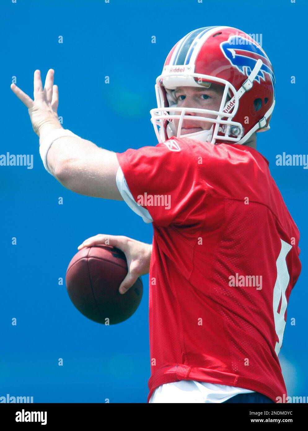 Buffalo Bills' Brian Brohm during NFL football minicamp in Orchard Park ...