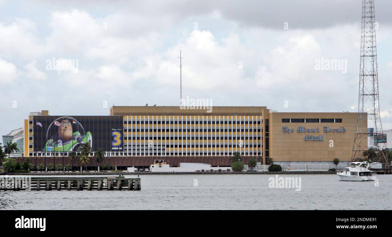 The Miami Herald building is shown in Miami, Wednesday, June 2, 2010 ...