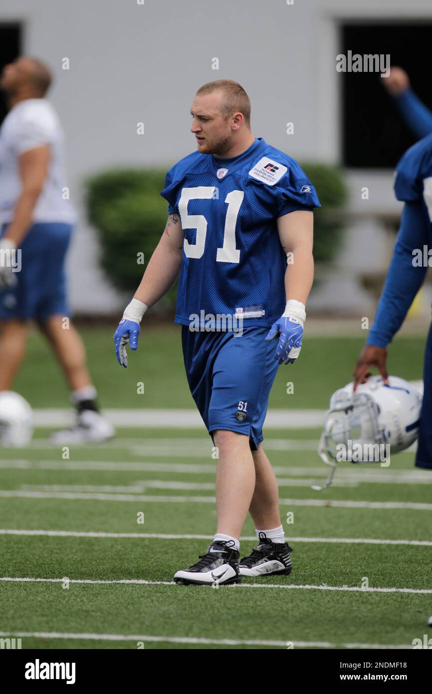 Indianapolis Colts linebacker Pat Angerer during an organized team ...