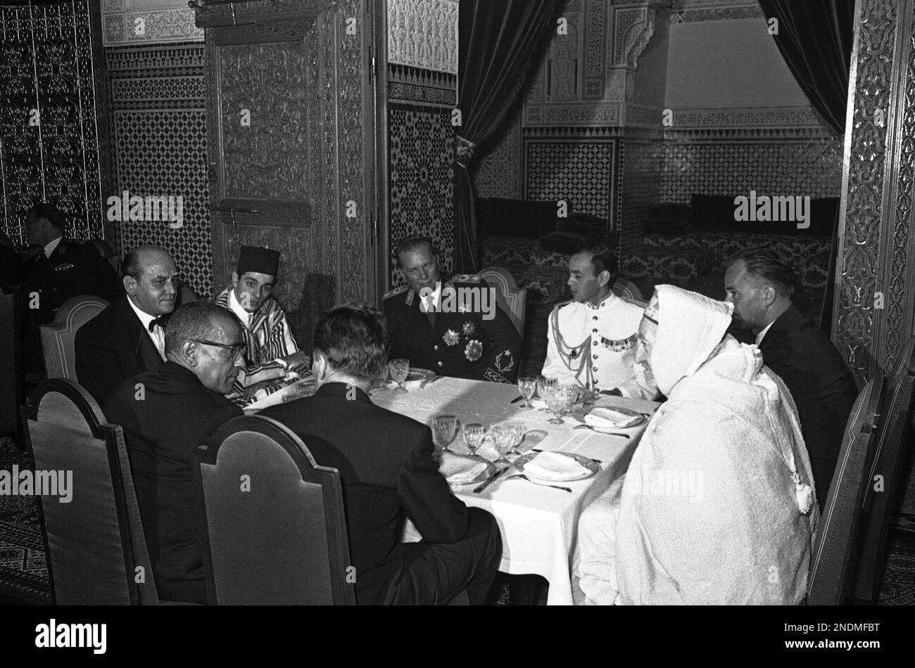 King Hassan II of Morocco and President of Yugoslavia Josip Broz Tito ...