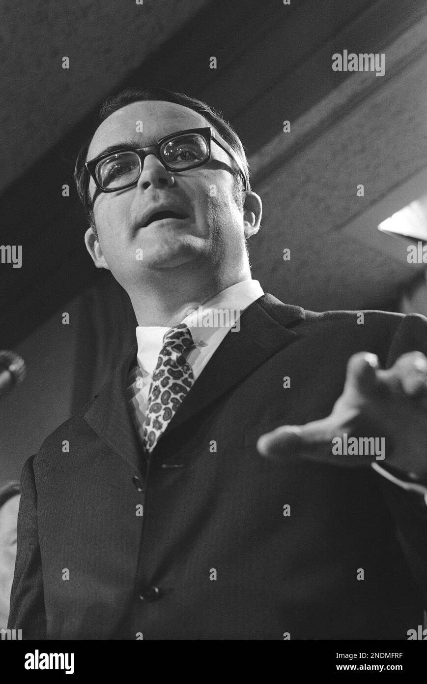 William D. Ruckelshaus poses at the White House in Washington , Nov. 6 ...