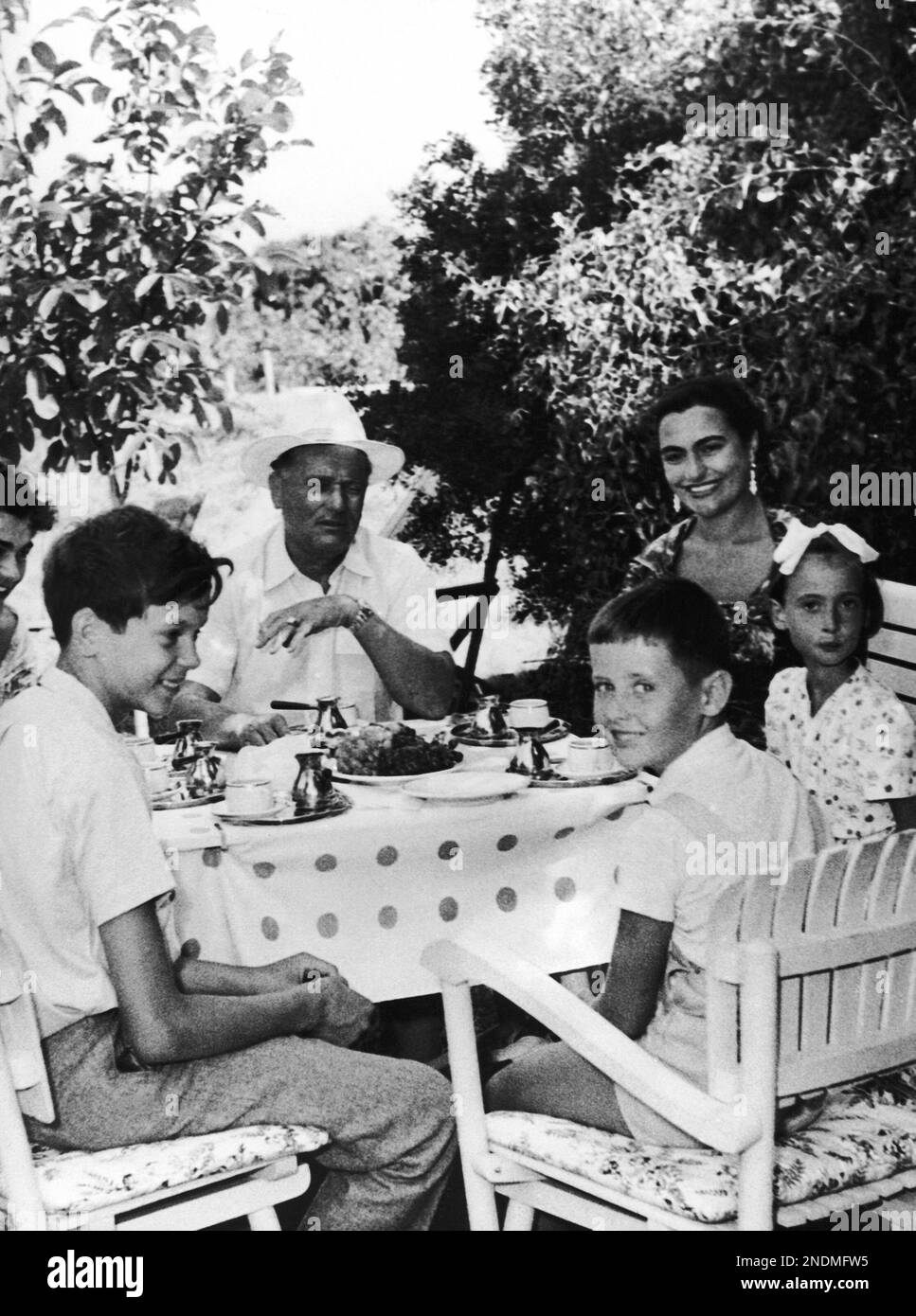 This family picture of President Tito of Yugoslavia was made on the ...