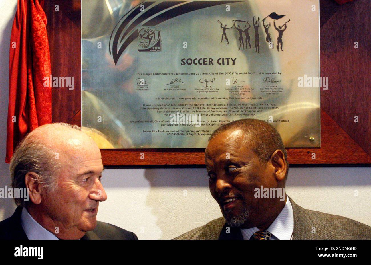 South Africa's Minister of Sport and Recreation Rev. Makhenkesi Stofile ...