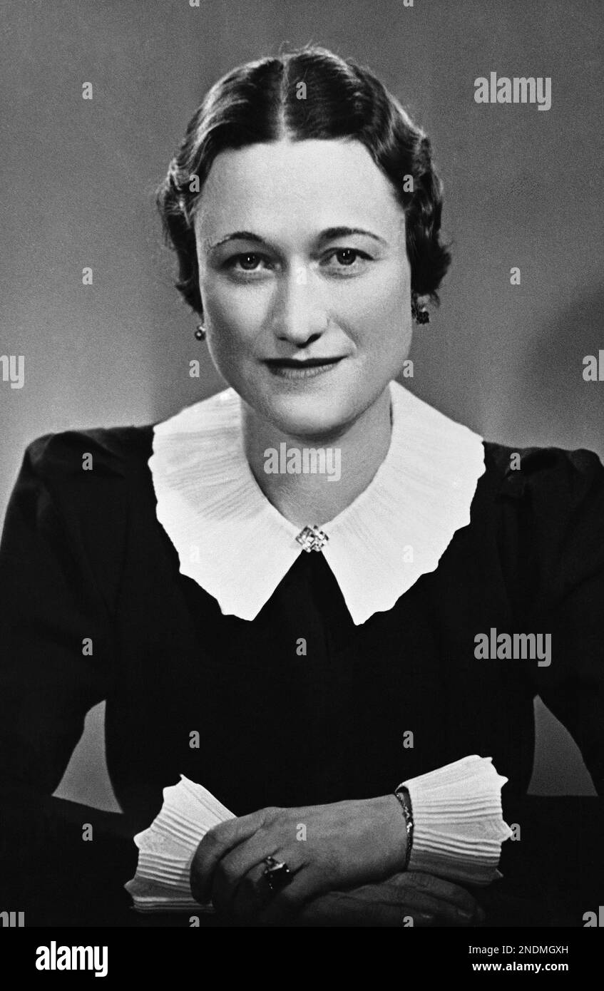 Wallis Simpson, the American-born friend of King Edward VIII, who was a ...