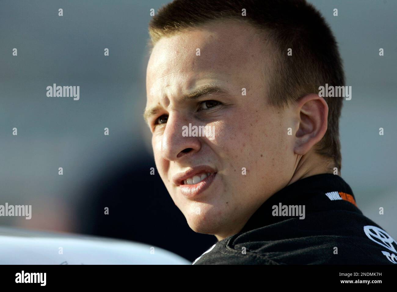 FILE - In this June 4, 2009, file photo, driver Tayler Malsam stands on ...
