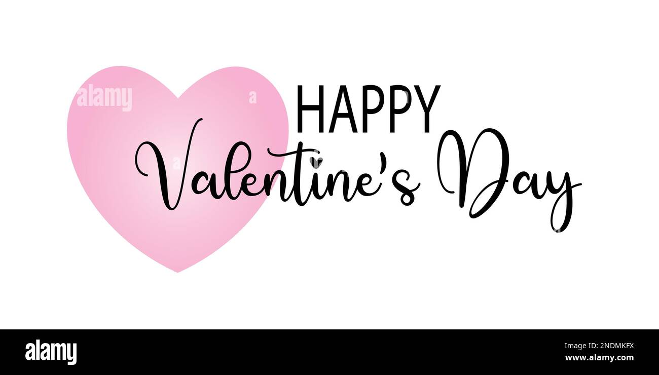 Valentines day background with heart pattern and typography of happy ...