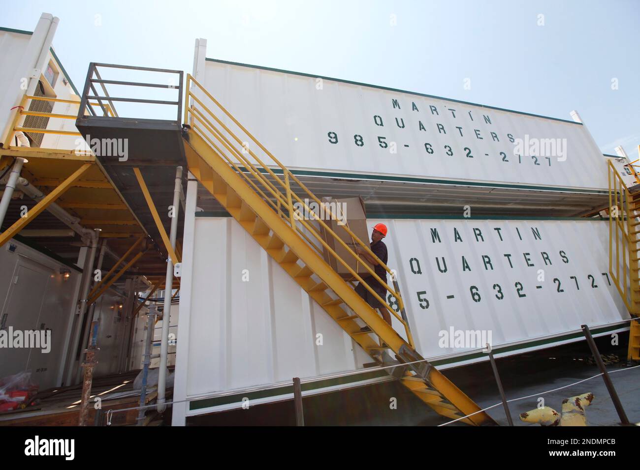 Floating living quarters for Deepwater Horizon oil spill cleanup ...