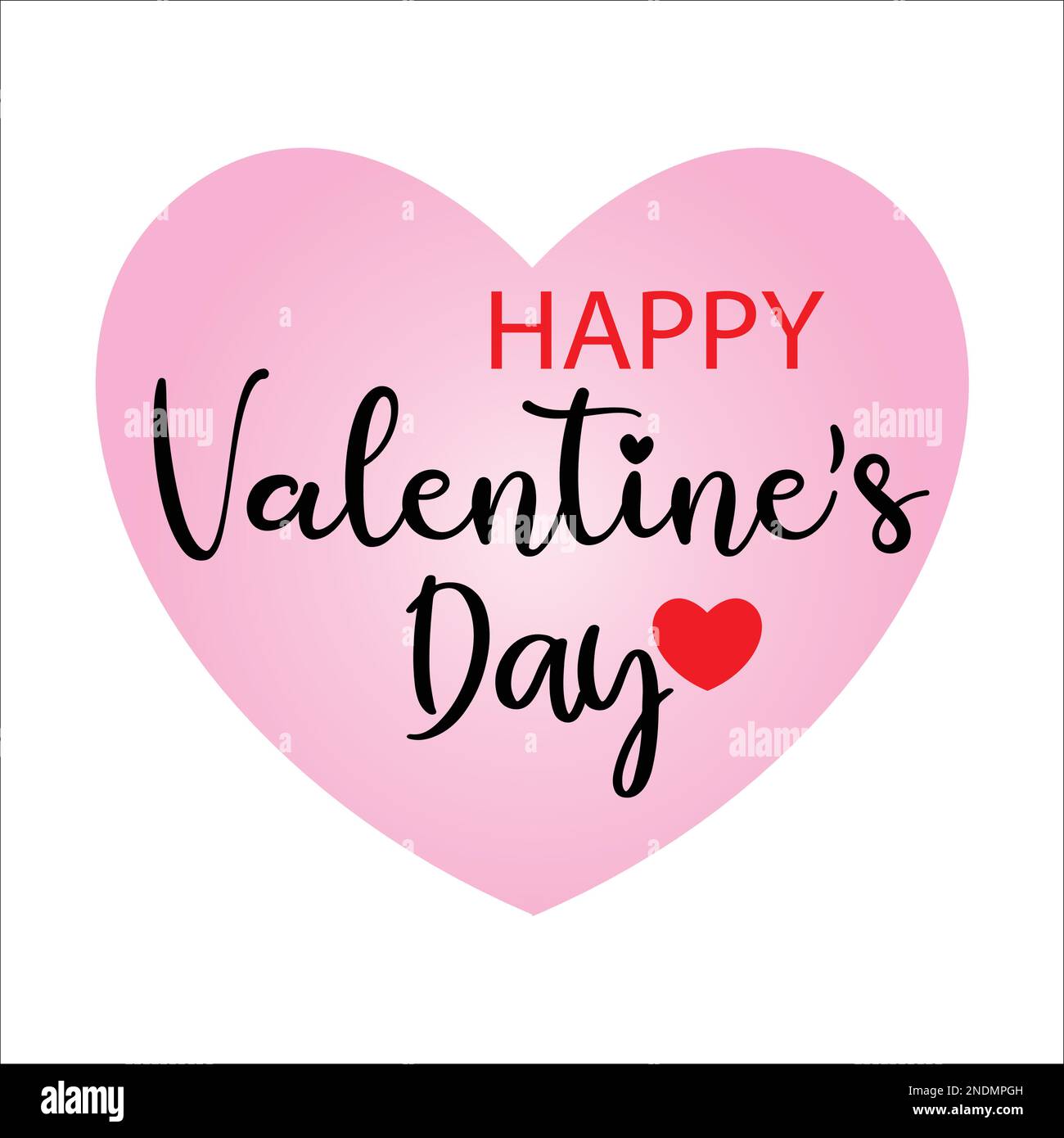 Valentines day background with heart pattern and typography of happy ...