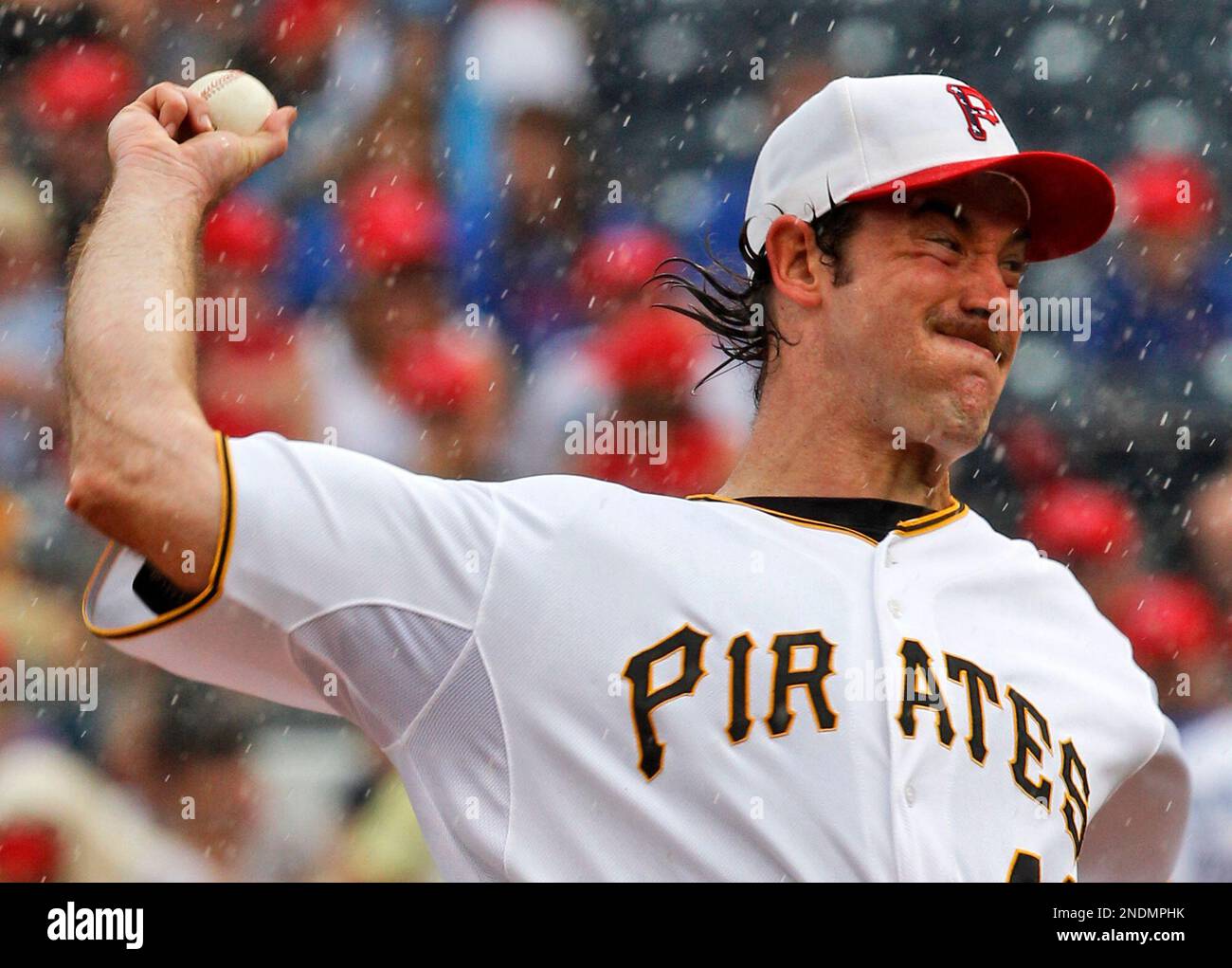 Pittsburgh Pirates pitcher Ross Ohlendorf throws in the first inning ...