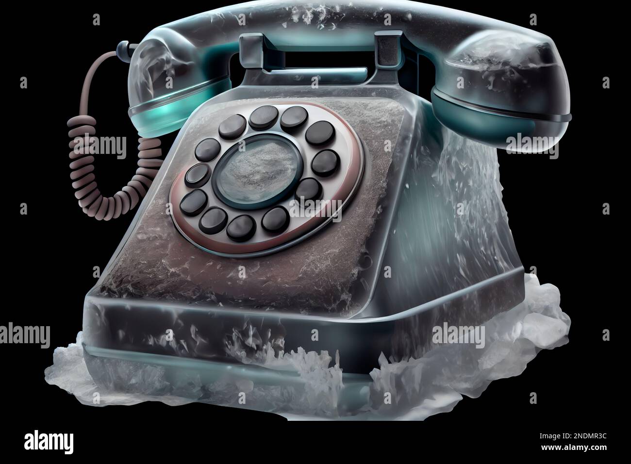 Black image of telephone handset hi-res stock photography and images ...