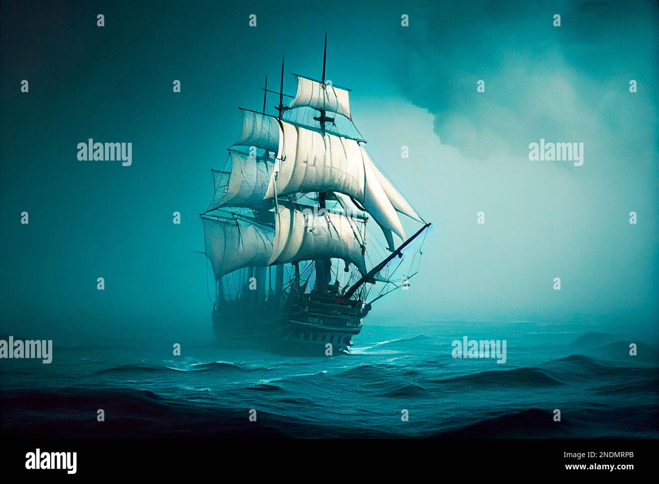 Vintage sailing ship silhouette hi-res stock photography and images - Alamy
