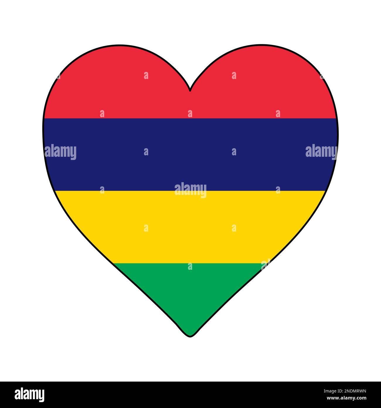 Mauritius Heart Shape Flag. Love Mauritius. Visit Mauritius. Eastern ...