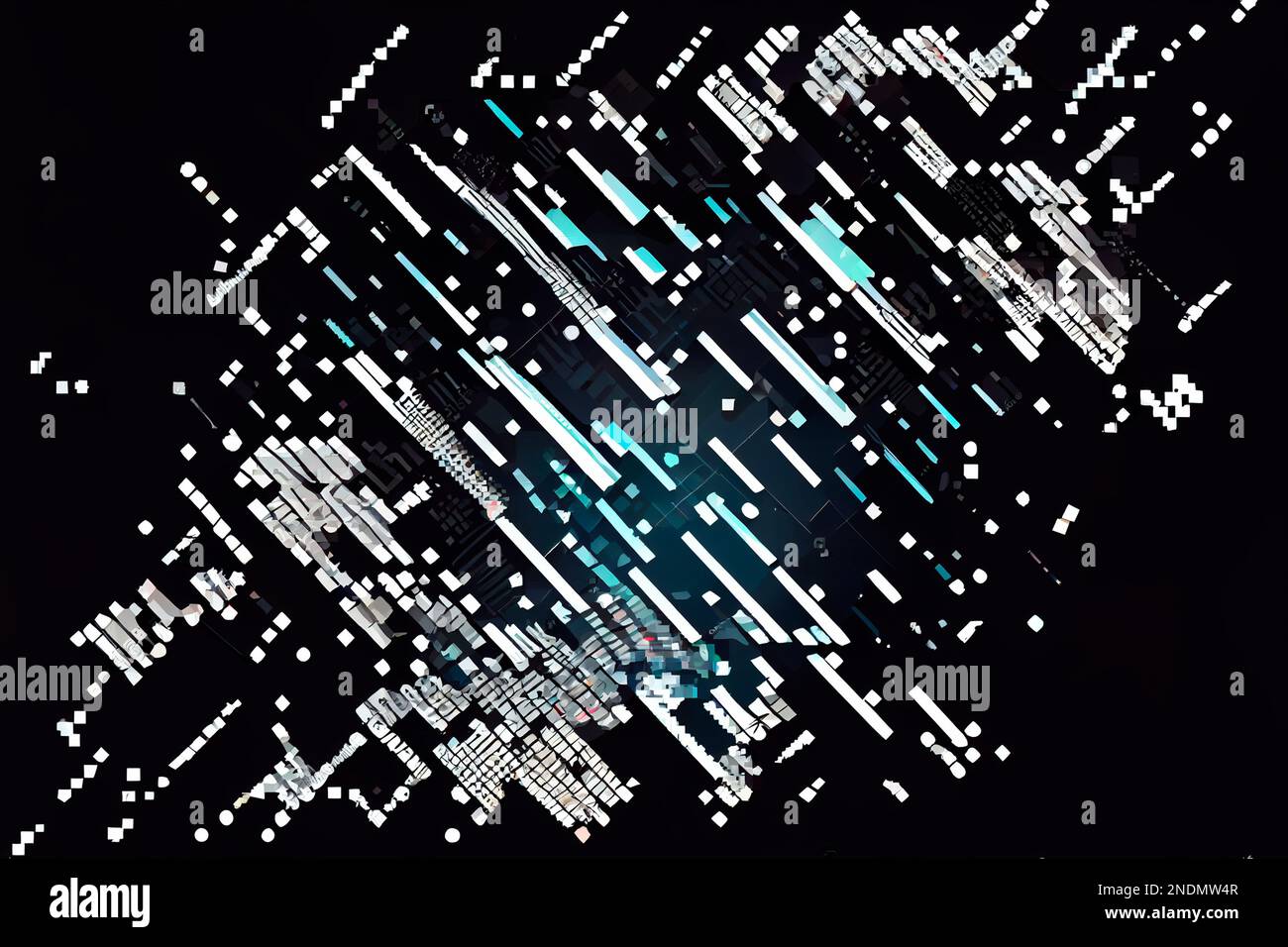 Pixel art black white hi-res stock photography and images - Alamy