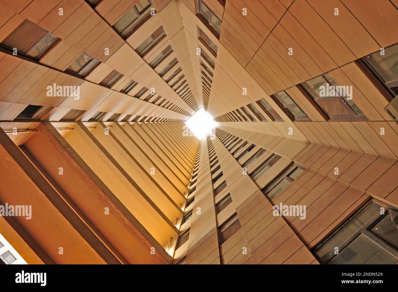 The modern office building from the Angle of the ground Stock Photo - Alamy