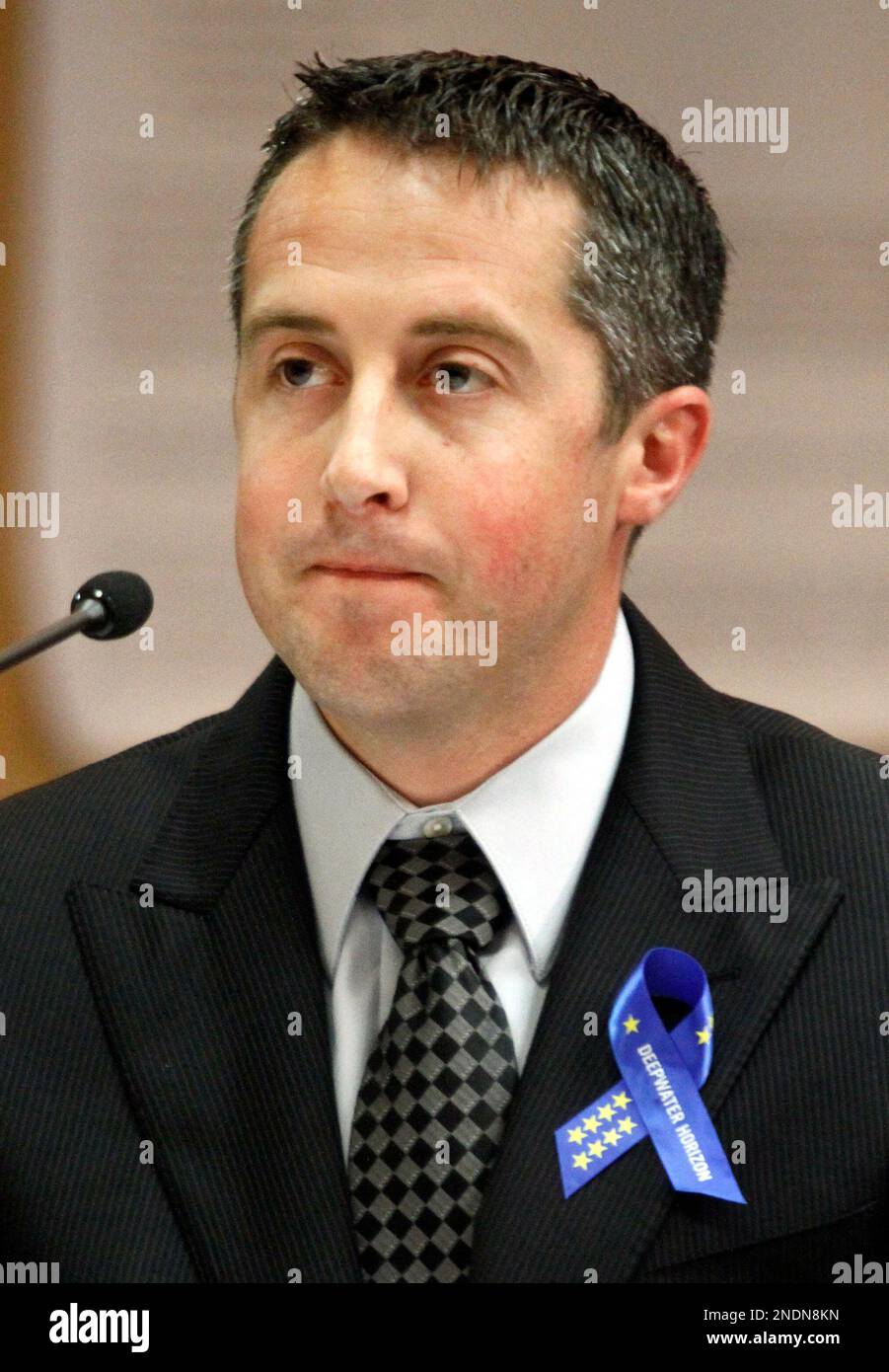 David Young, Transocean chief mate on the Deepwater Horizon oil rig ...