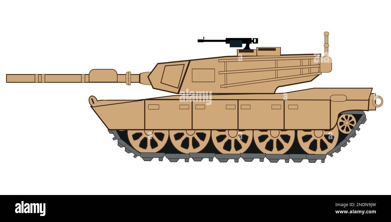 Modern arms to american army powerful tank abramc Stock Vector Image ...
