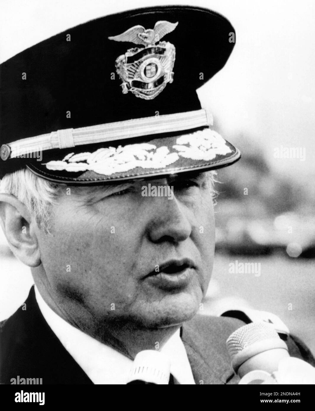 Los Angeles Police Chief Ed Davis tells newsmen in Los Angeles, June 1 ...