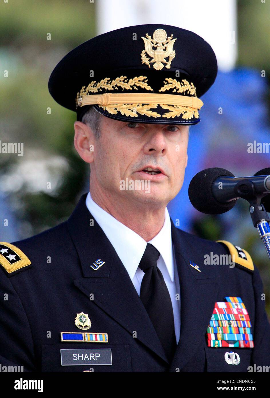 U.S. Army Gen. Walter L. Sharp, commander of U.S. Forces Korea ...