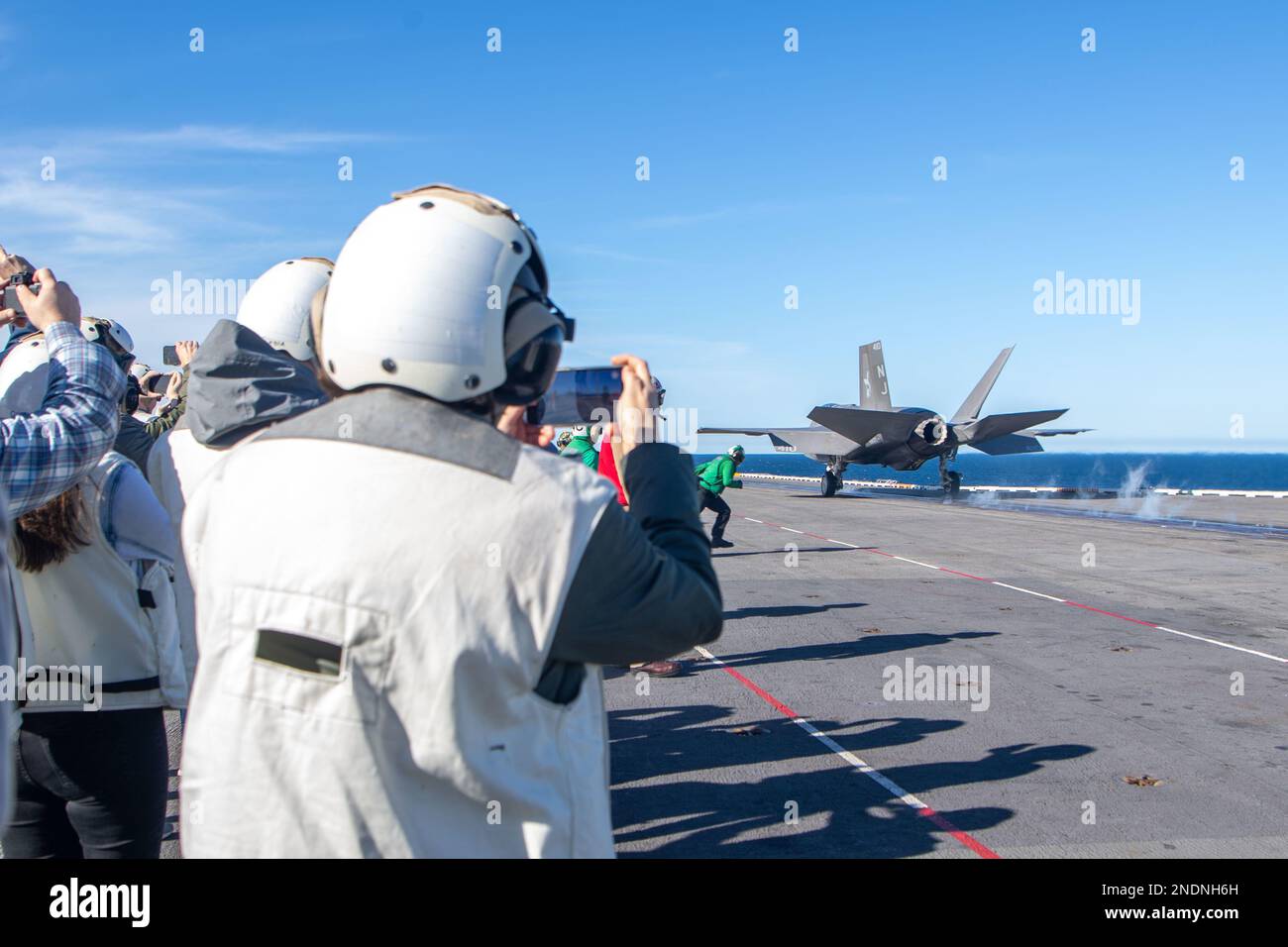 230203-N-EE352-1101 PACIFIC OCEAN (Feb. 3, 2023) Visitors from the Office of Legislative Affairs ...