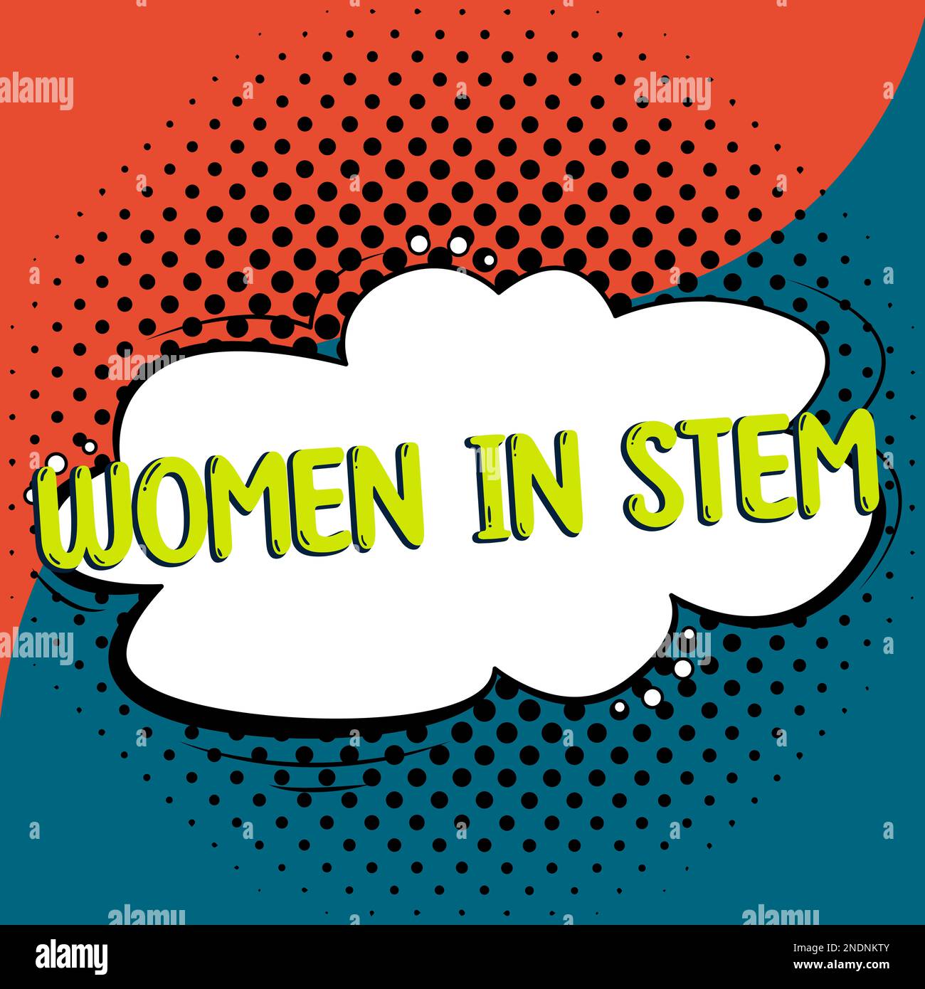 Conceptual caption Women In Stem. Business idea Science Technology ...