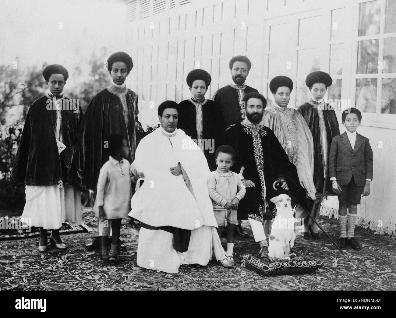 From left to right standing: Princess Tsehai; the Crown Prince of ...