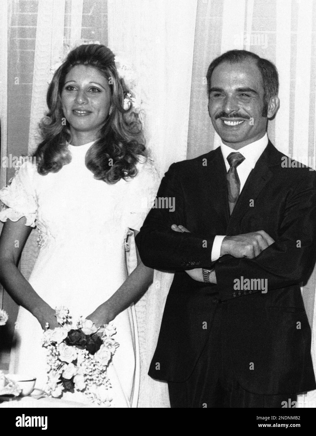 H.M. King Hussein of Jordan and her majesty Queen Alia’ Al-Hussein, the ...