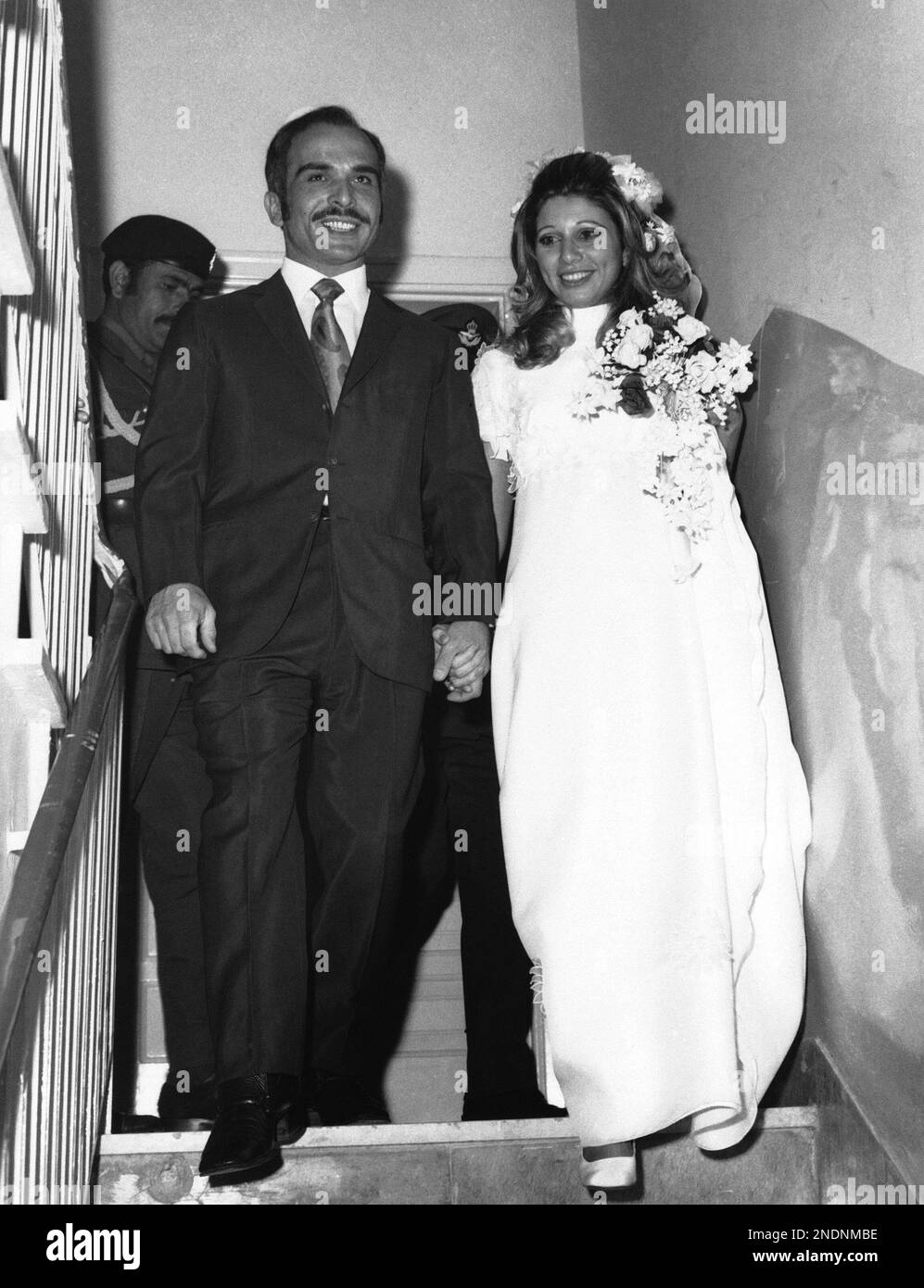 H.M. King Hussein of Jordan and her Majesty Queen Alia’ Al-Hussein, the ...