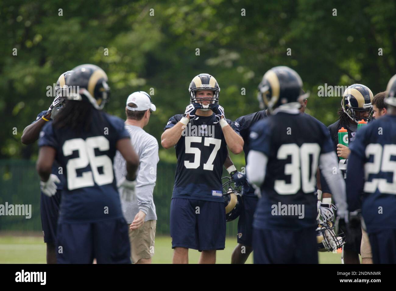 St. Louis Rams linebacker Chris Chamberlain (57) is seen during NFL ...