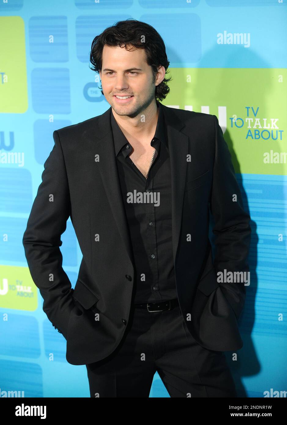Actor Kristoffer Polaha arrives at The CW network upfront presentation ...