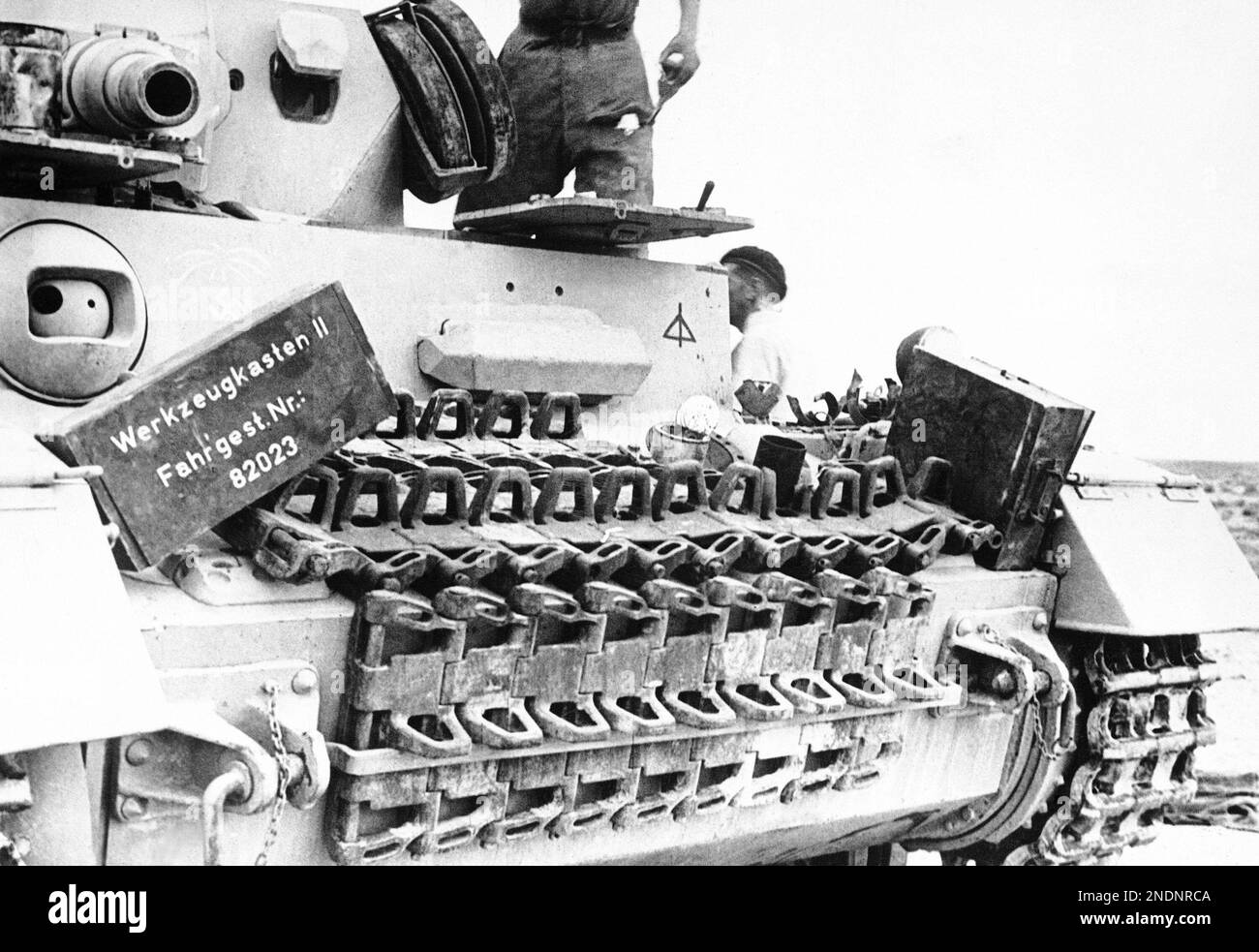 A German tank captured in Libya on Jan. 1, 1942, showing what the ...