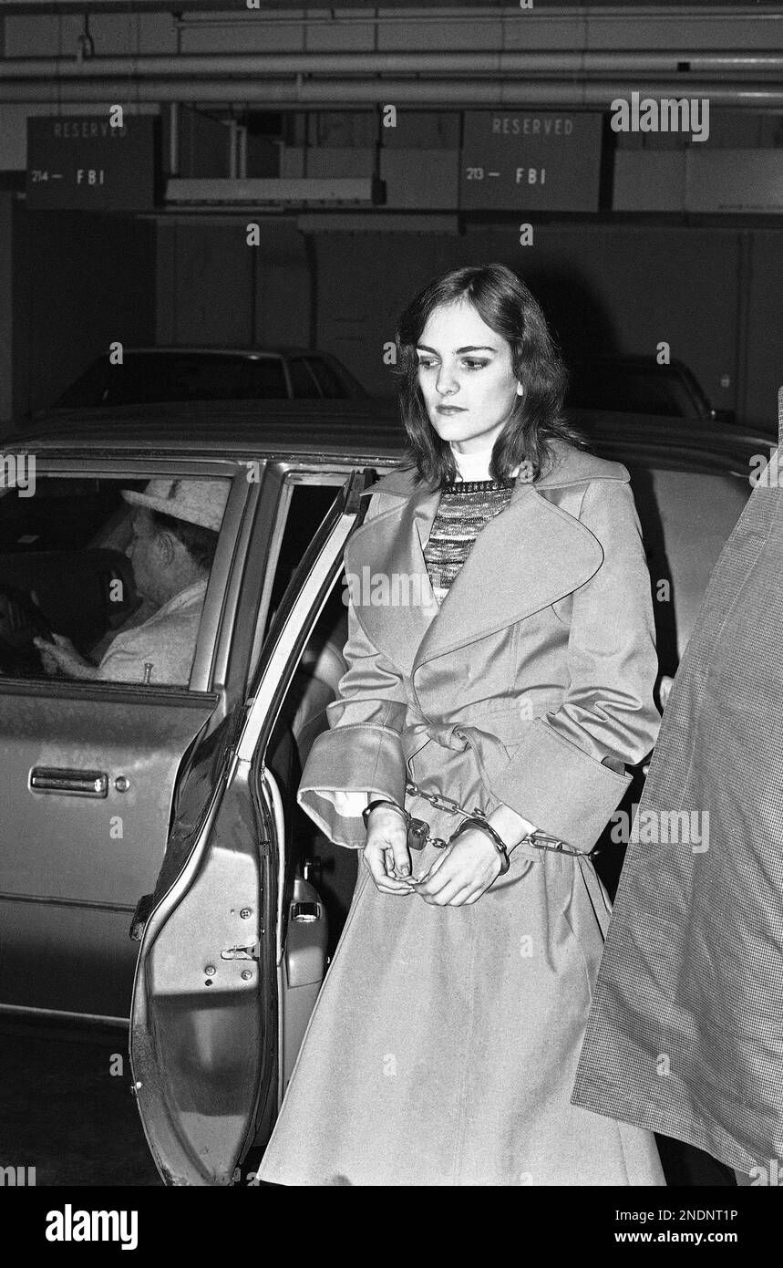 Patricia Hearst arrives at the Federal building in San Francisco, March ...