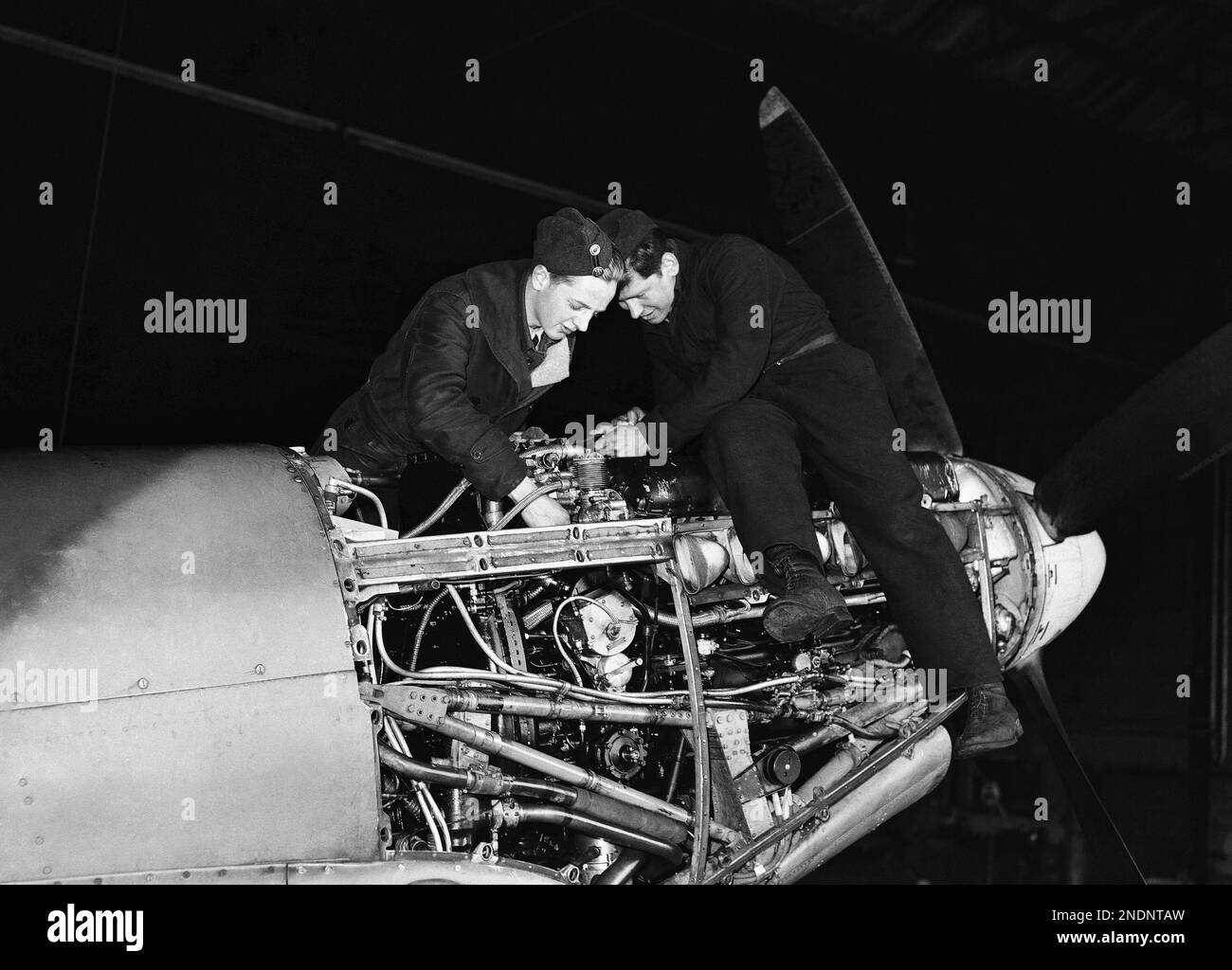 Sergeant Per Nilsen, left, and Leading Air Ccrewman Ragnar Hansen ...