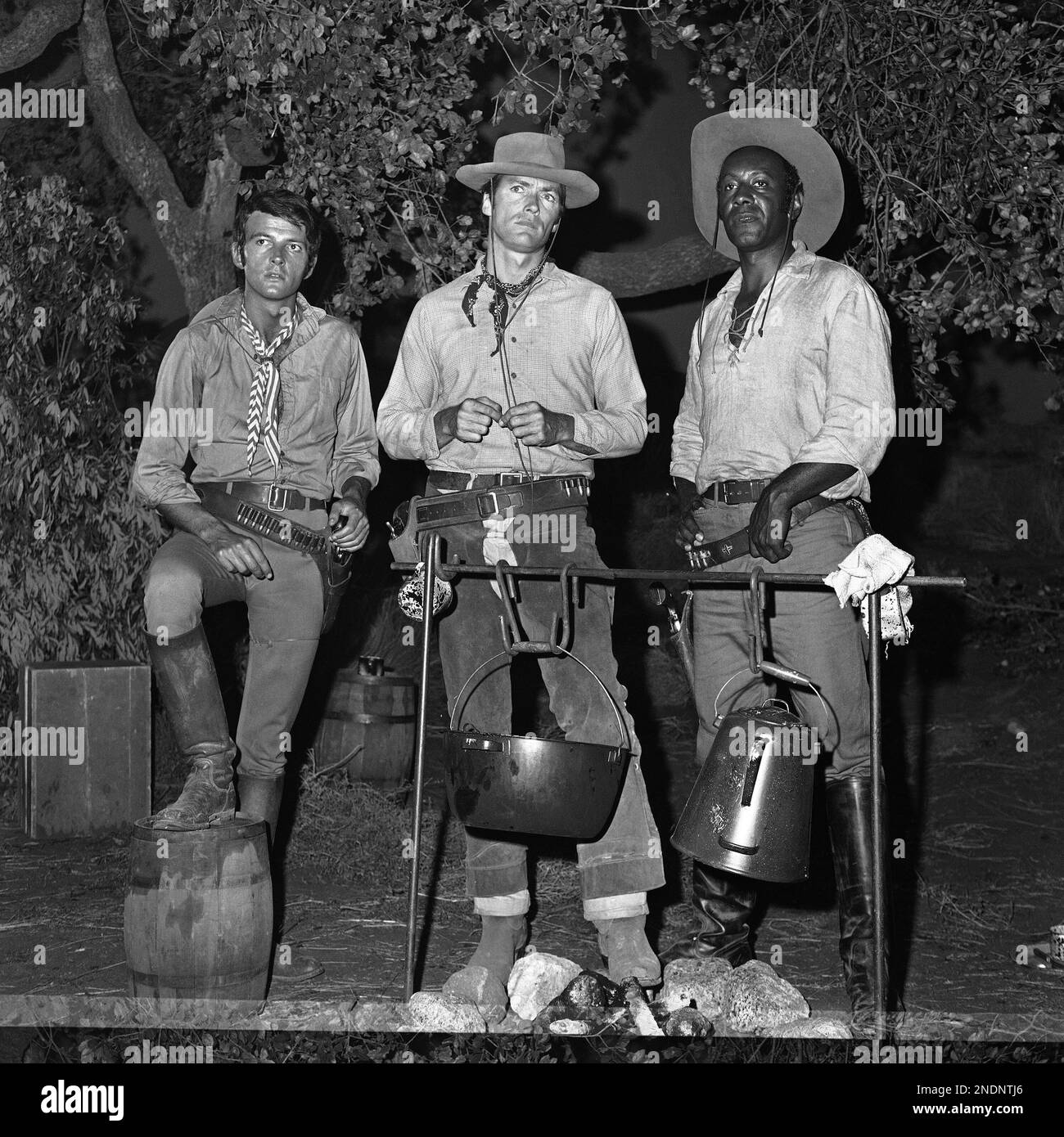 Three stars the series of Rawhide, the western television series ...