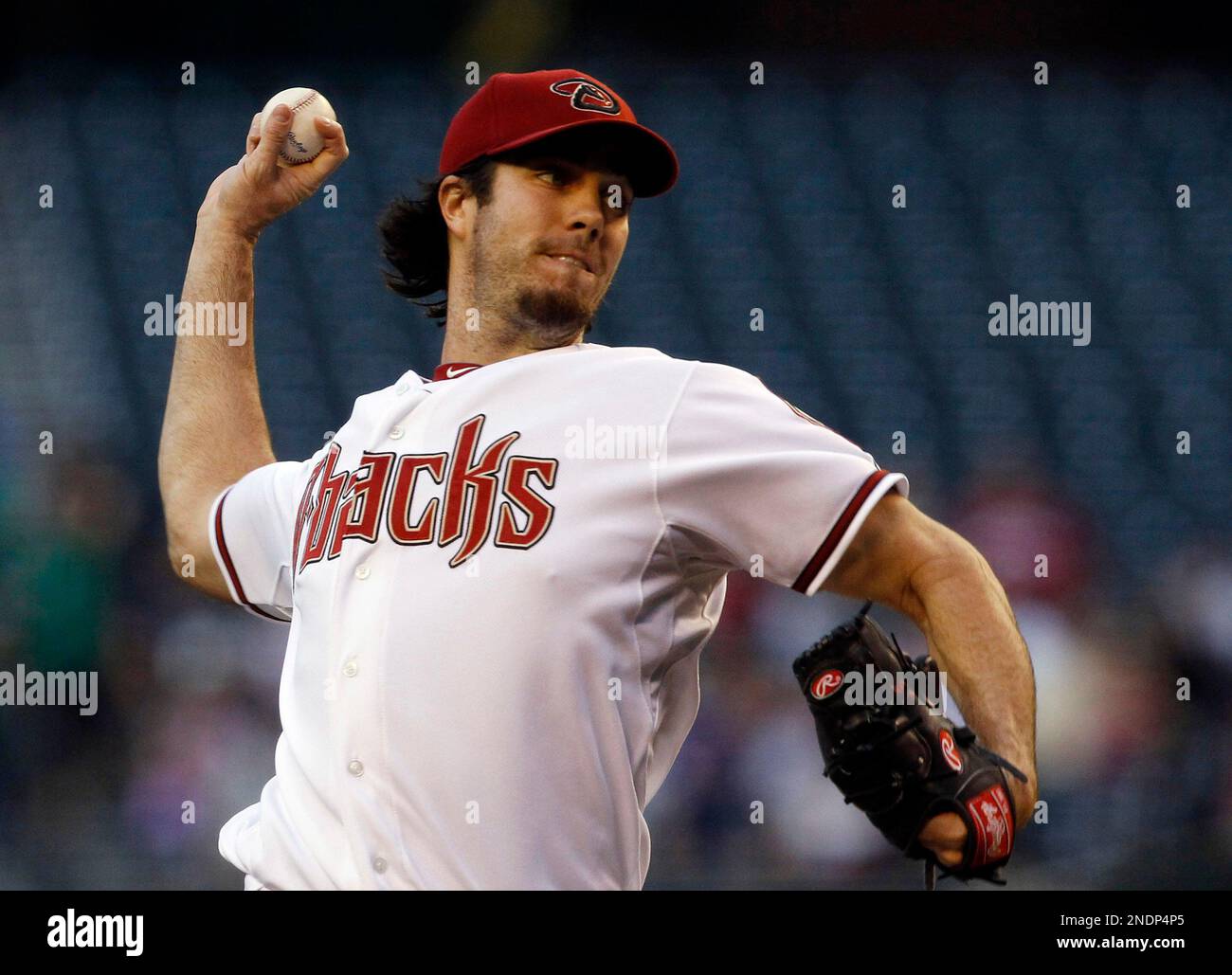 Arizona Diamondbacks' Dan Haren throws against the Toronto Blue Jays in ...