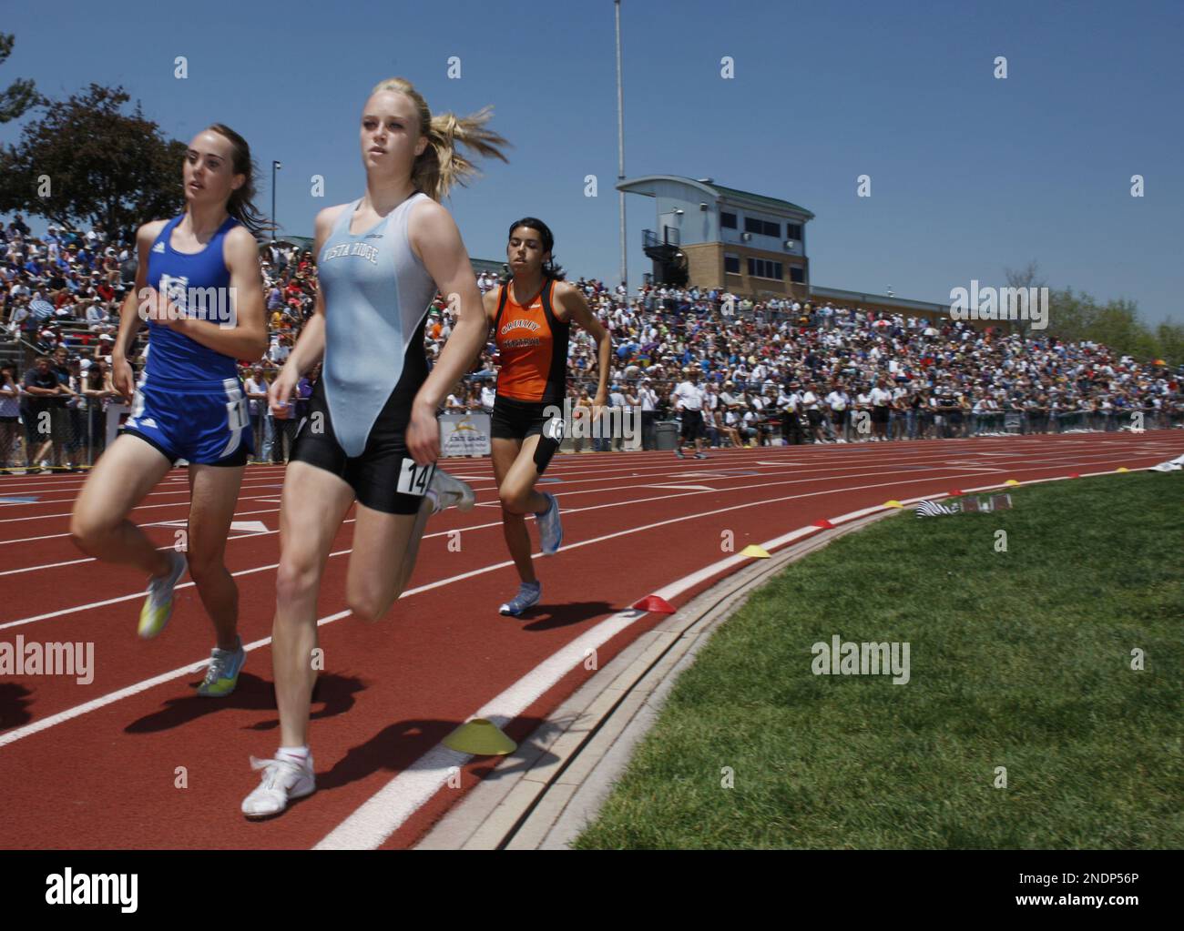 Vista Ridge's Beth Luckel runs during the Class 4A 800-meter run at the ...