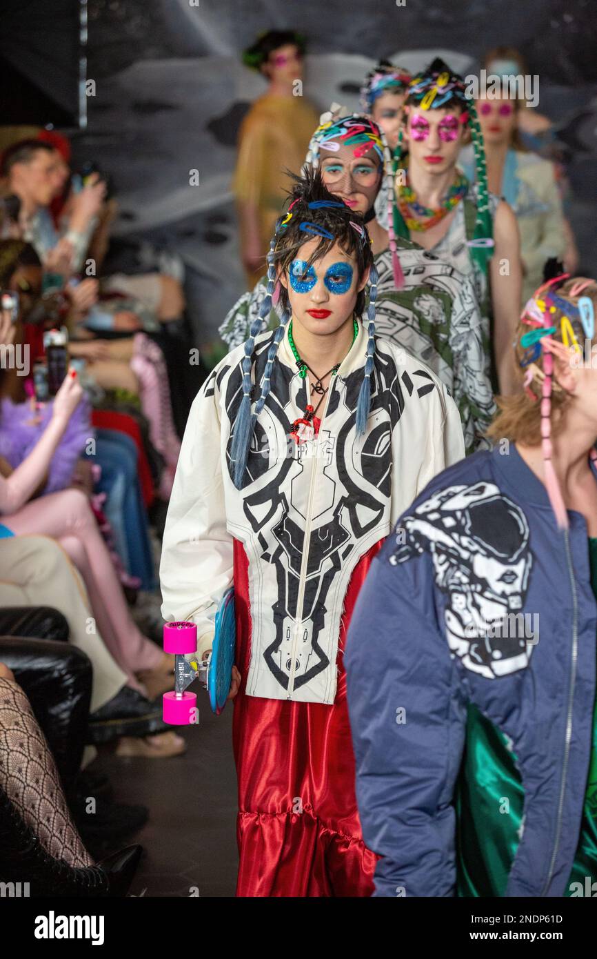 Models walk the runway at the VIN + OMI 'Spaced' catwalk show during ...