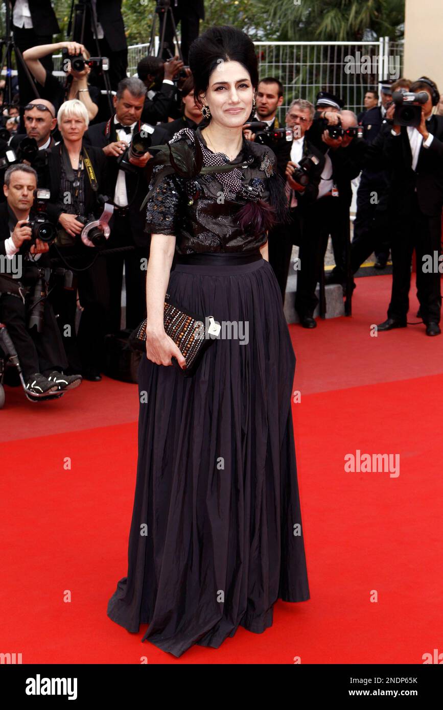 Actress Ronit Elkabetz arrives for the screening of "Outside the Law", at the 63rd international ...