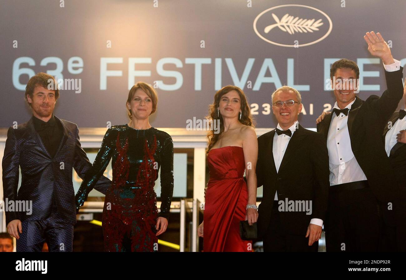 From left, actor Elio Germano, actress Isabella Ragonese, actress ...