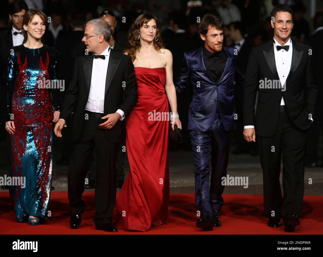 From left, actress Isabella Ragonese, actor Daniel Leconte, actress ...