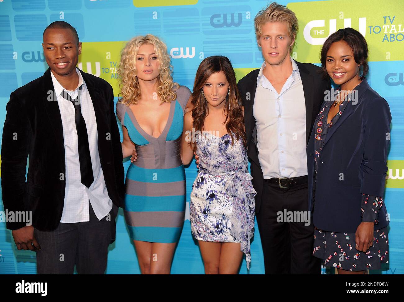'Hellcats' cast members, from left, Robbie Jones, Aly Michalka, Ashley ...