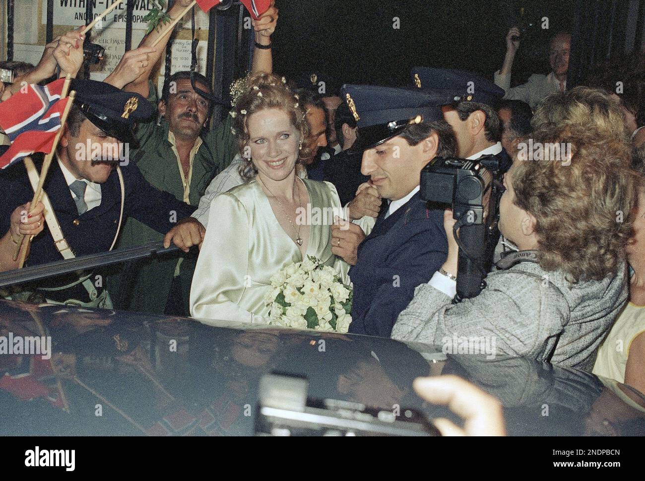 Norwegian actress Liv Ullmann and her husband Donald Saunders leave the ...