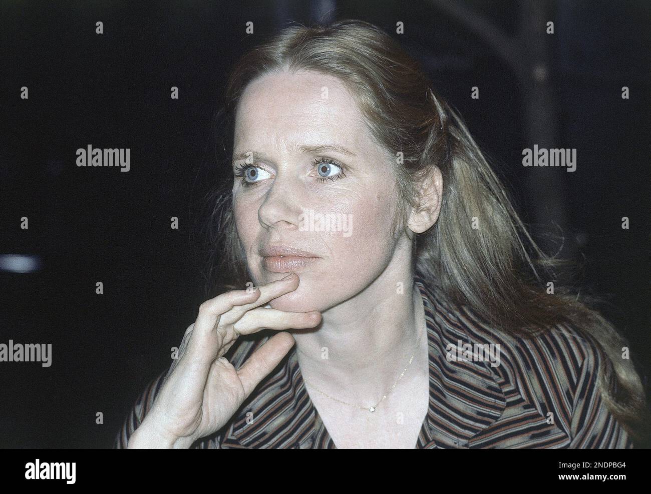 Actress Liv Ullmann appears at Circle Repertoire Theater in New York ...