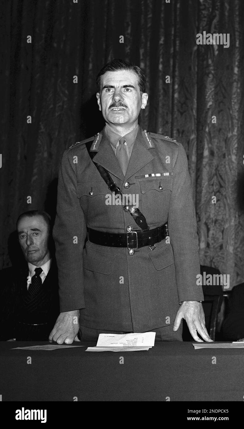 General Archibald Nye, Vice Chief of the Imperial General Staff, during ...