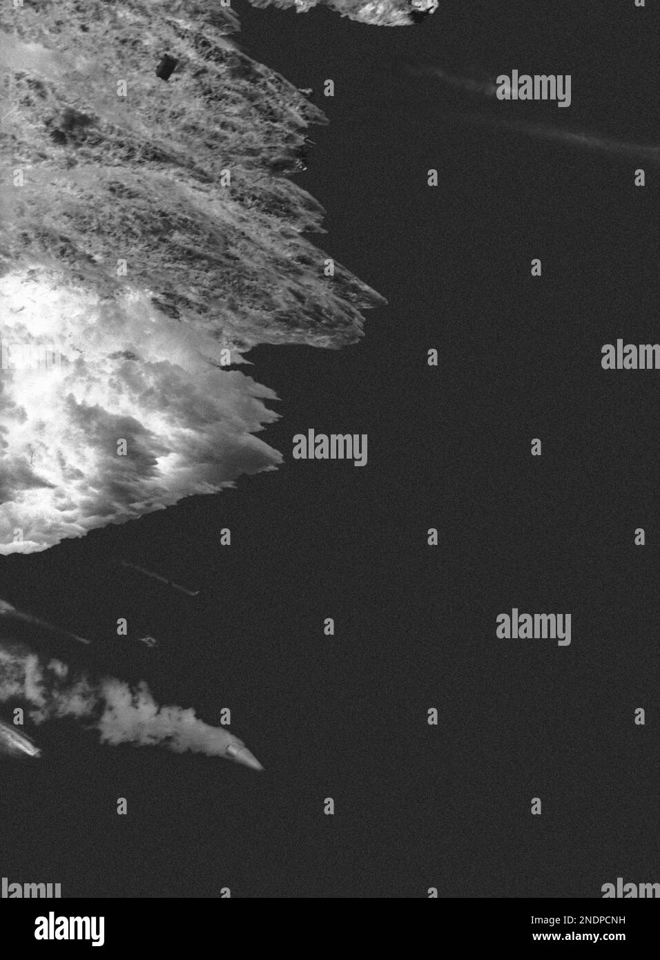 An Atlas missile exploded shortly after it was launched from Cape ...