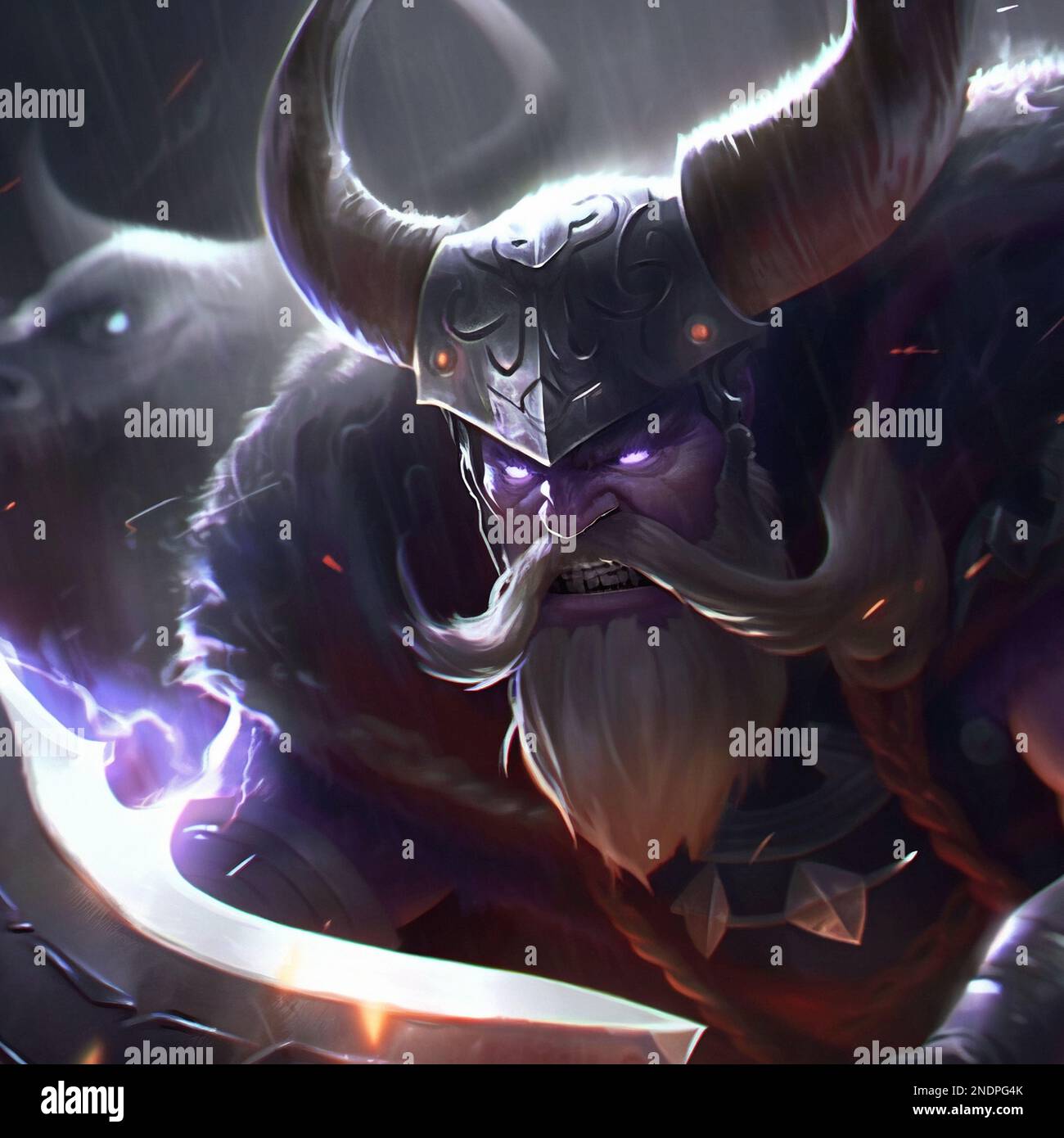 Old viking getting ready for battle Stock Photo - Alamy